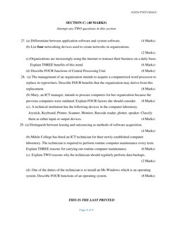 Level 5 Digital Literacy Exam Paper | PDF | Input/Output | Software