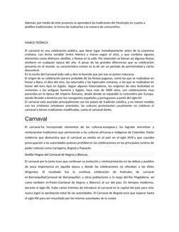Proyecto Vive y Disfruta Mi Carnaval | PDF | Carnaval