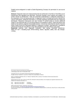IEEE STD C67.152 - 2013. Guide For Diagnostic Field Testing of Fluid ...