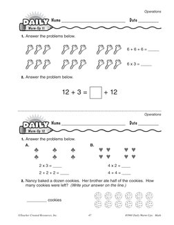 Grade 2 Daily Math Warm-Ups | PDF | Mathematics