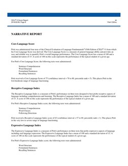 CELF-5 Subtest Descriptions | PDF | Linguistics