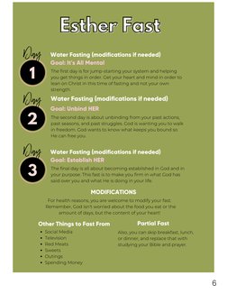 3-Day Esther Fast Guidelines | PDF | Prayer | Drink