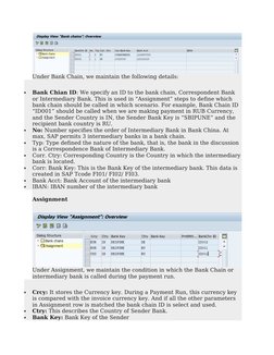 Configuring Bank Chains in SAP | PDF | Banks | Computing