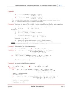 Remedial Mathematics: Solving Equations | PDF | Equations | System Of ...