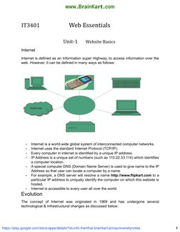 IT3401 Web Essentials Lecture Notes | PDF | Computer Network | Network ...