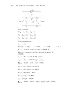 Circuit Analysis Techniques and Solutions | PDF | Electrical Network ...