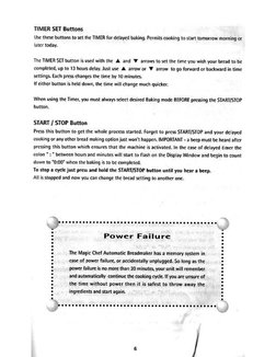 Magic Chef Model CBM310 Bread Maker Manual | PDF | Consumer Goods | Foods