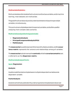 BCS602 Machine Learning Overview | PDF | Principal Component Analysis | Machine Learning