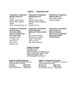 Shurley Jingles | PDF | Adverb | Adjective