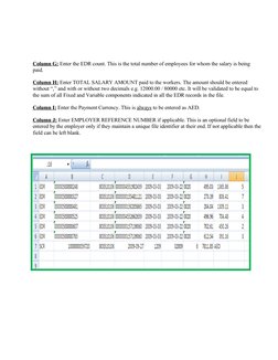 Creating SIF for WPS Submission | PDF | Comma Separated Values | Salary