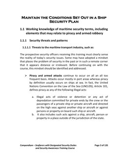SDSD Training for Seafarers Overview | PDF | Piracy | Water Transport