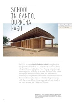 Gando Primary School by Francis Kéré | PDF | Architectural Design ...