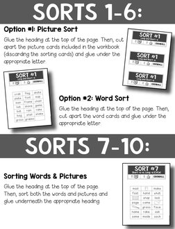 Within Word Pattern Word Sorts Guide | PDF | Notebook