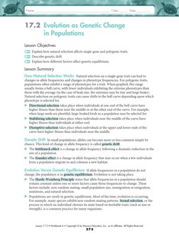 Evolution of Populations Chapter 18 Answers | PDF