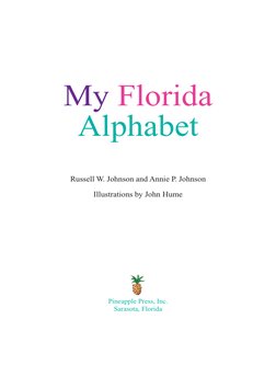 My Florida Alphabet by Russell and Annie Johnston | PDF | Gesture | Books