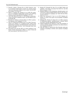Murray Secretion Scale and Fiberoptic Endoscopic Evaluation of ...