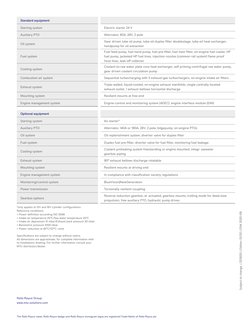 MTU 2000 M96L Engine Specifications | PDF | Horsepower | Pump
