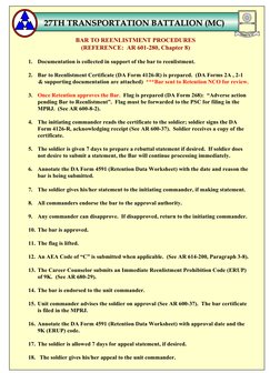 Battalion Policy on Bar to Reenlistment | PDF | Military Discharge ...