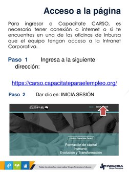 Guía de Acceso a Capacítate CARSO | PDF