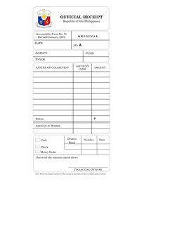 Official Receipt Template Philippines | PDF | Receipt | Payments