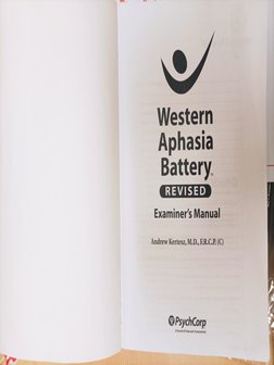 (WAB) Western Aphasia Battery - Examiner's Manual | PDF