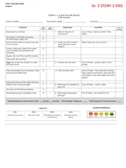 Crla Grade 3 Reading Materials English | PDF