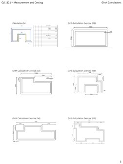 Girth Calculations in Quantity Surveying | PDF | Length | Building ...