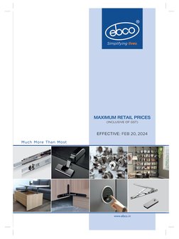 EBCO Hardware Catalogue 2025 with Prices | PDF