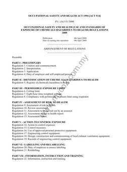 USECHH Regulations 2000 Overview | PDF | Technology & Engineering