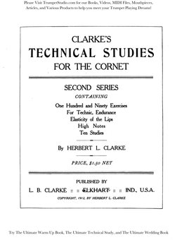 Clarke Technical Studies for Trumpet | PDF