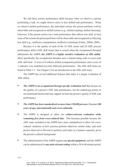 AMPS: Occupational Therapy Assessment Guide | PDF | Occupational ...