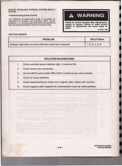 Bobcat BICS Troubleshooting Guide | PDF | Troubleshooting | Vacuum Tube
