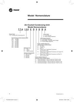 Trane TTA Installation and Operation Manual | PDF | Thermostat | Switch