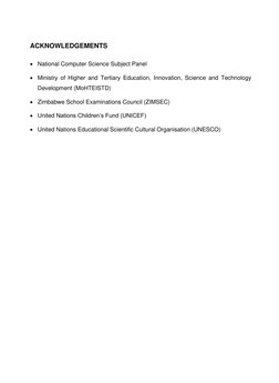 ZIMSEC O Level Computer Science Syllabus | PDF | Databases | Computer ...