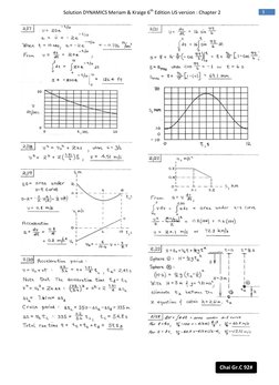 Meriam & Kraige Dynamics Solutions | PDF