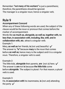 24 Rules of Concord Explained | PDF | Grammatical Number | Plural