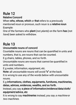 24 Rules of Concord Explained | PDF | Grammatical Number | Plural