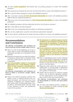 Acog Practice Bulletin Summary: Multifetal Gestations: Twin, Triplet ...