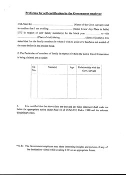 LTC Rules and Procedures for Employees | PDF | Government Of India ...