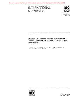 ISO 4200:1991 Steel Tube Dimensions | PDF | International Organization ...