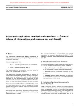 ISO 4200:1991 Steel Tube Dimensions | PDF | International Organization ...