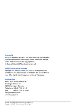 MAQUET ECMO User Manual | PDF | Pump | Switch
