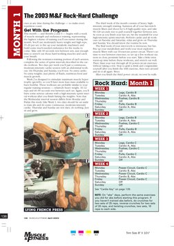 Bodybuilding - The Rock Hard Challenge (Month 2 Training) | PDF | Lunch ...