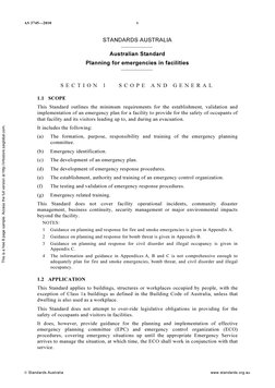 As 3745-2010 Planning For Emergencies in Facilities | PDF | Emergency ...
