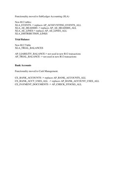 R12 Supplier Tables Overview | PDF