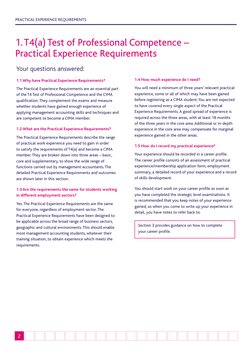 CIMA Practical Experience Requirements Guide | PDF | Strategic ...
