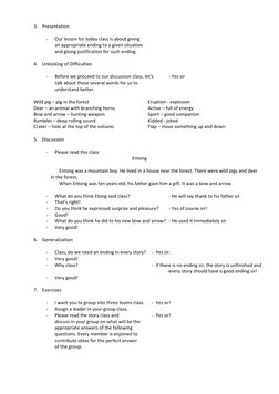 Grade 3 English Lesson Plan: Story Endings | PDF | Lesson Plan