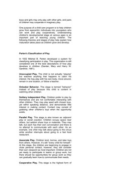 Parten's Six Stages of Play | PDF | Play (Activity) | Developmental ...
