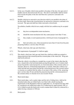 ECE R26 Regulation on Vehicle Projections | PDF | Door | Circle