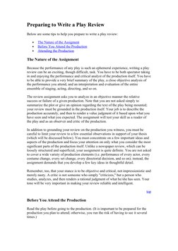 Writing Effective Theatre Reviews | PDF | Play (Theatre) | Theatre
